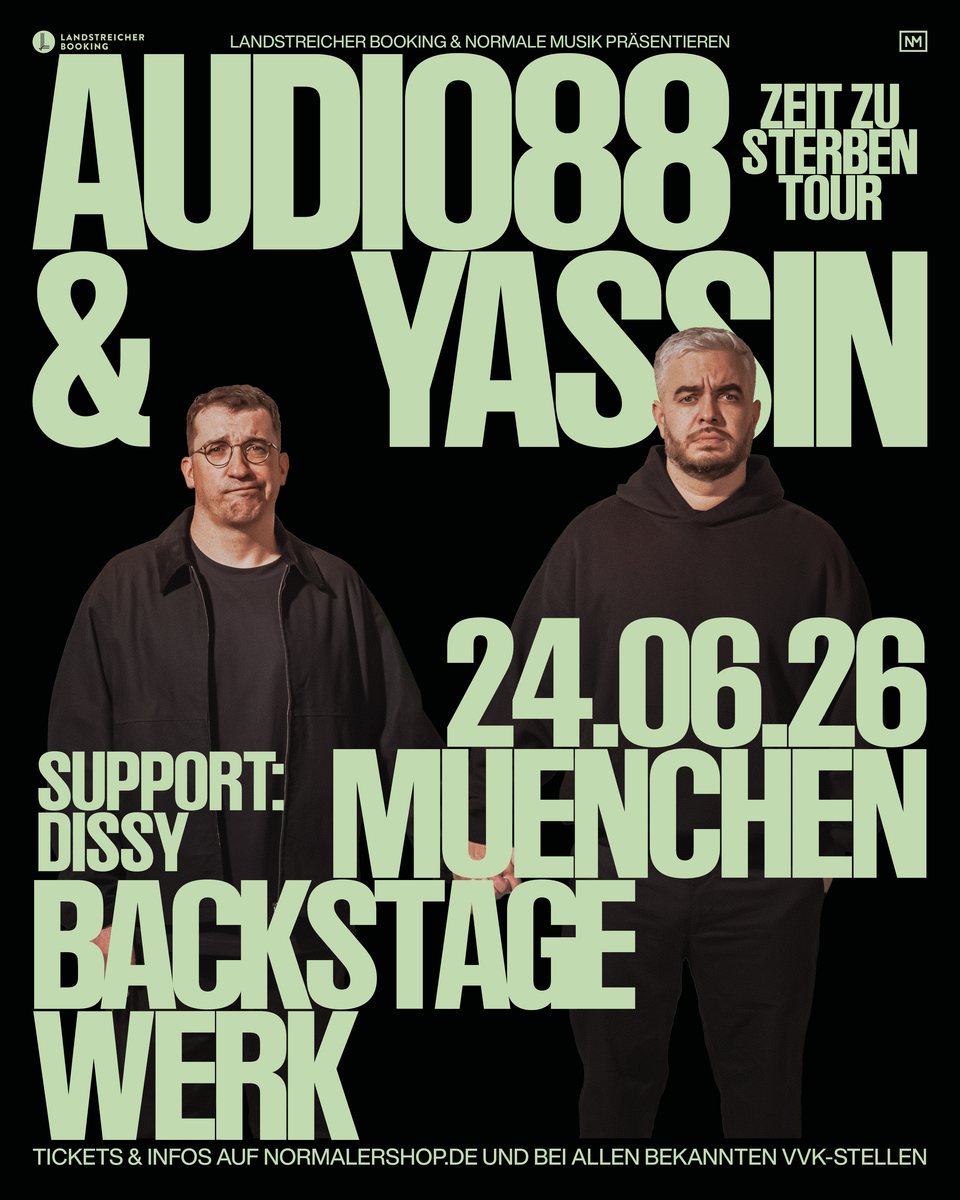 Tickets für Audio88 & Yassin in München am 24.06.2026 – Normale Musik